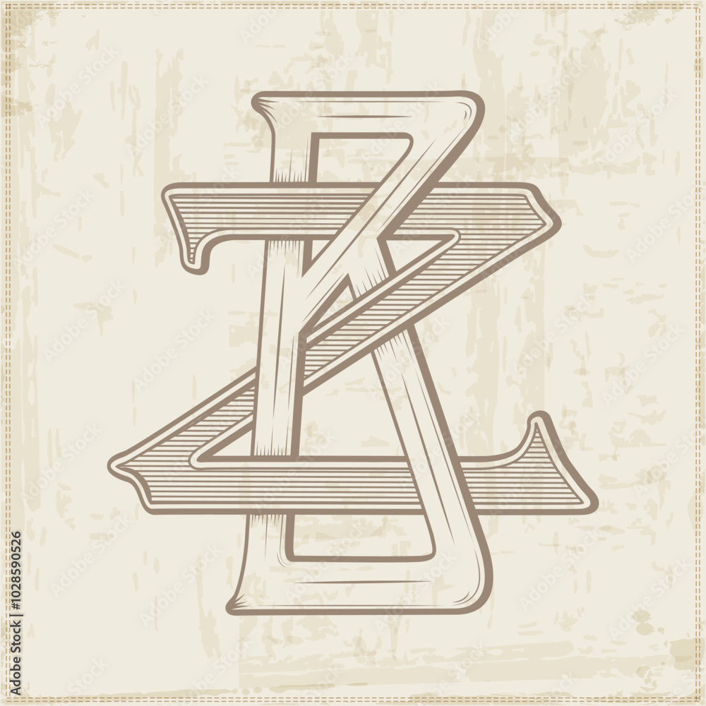 BZ, ZB, logo BZ, Letter BZ , vector, logo, Wedding Monogram Initials ...