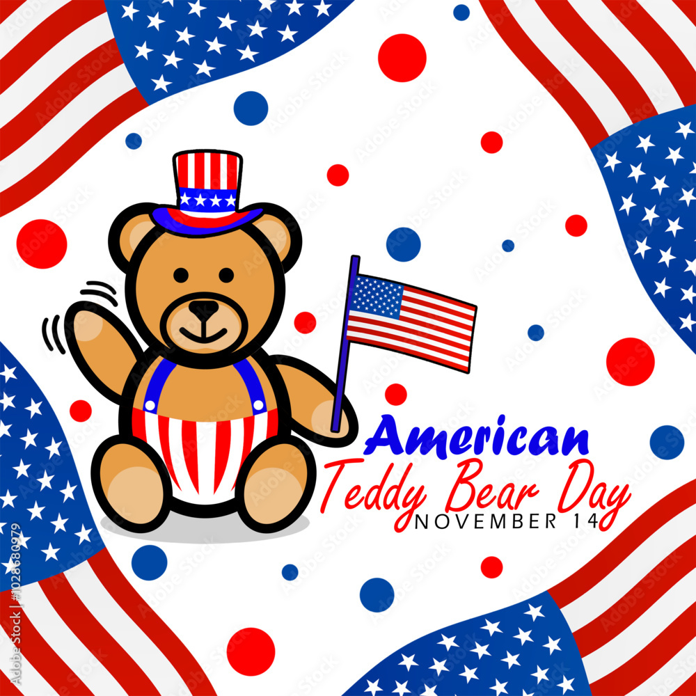 National American Teddy Bear Day celebrates on November 14th. A teddy ...