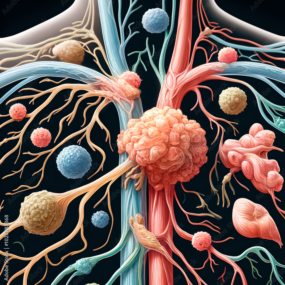 Cancer cells spread through lymphatic system, using lymph nodes as ...