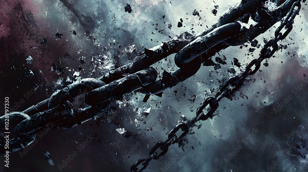 Chains Fracturing and Falling Away: An Artistic Interpretation for an ...