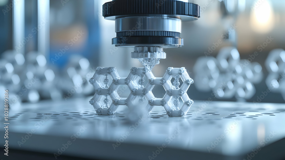 3D Molecular Printing in Action: Extreme Close-Up of a 3D Printer ...