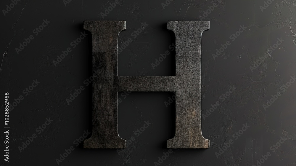 Letter H on Black Background - a bold and modern visual. The image ...