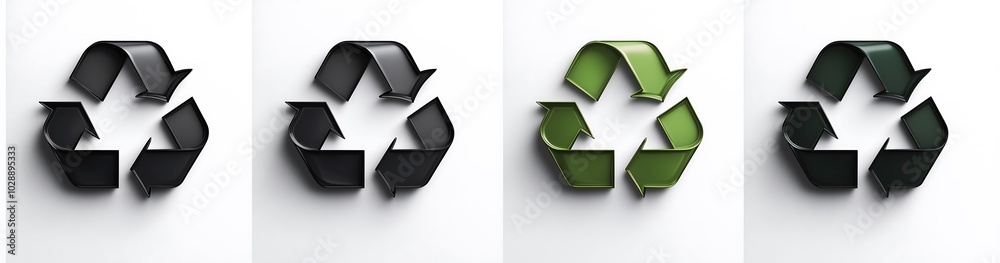 Versatile collection of recycling logos for eco-conscious business ...