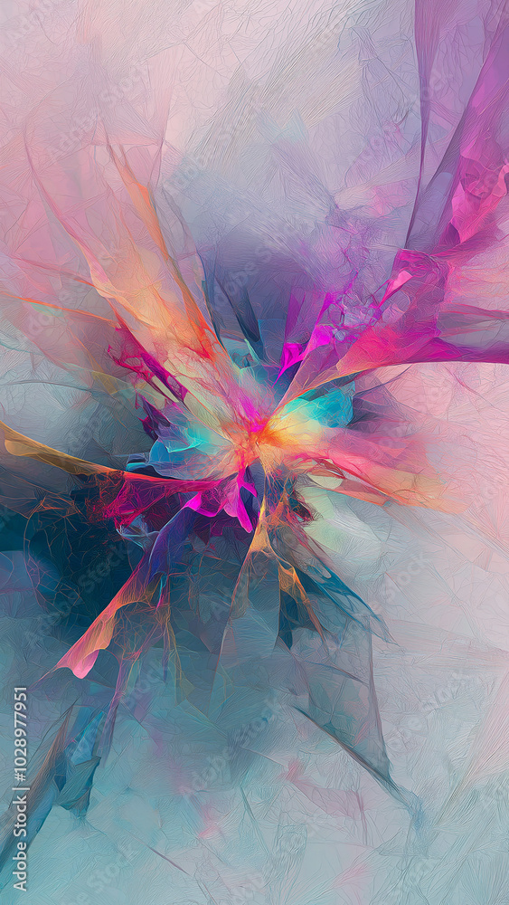 Beautiful abstract background image with multiple lines. Artificial ...