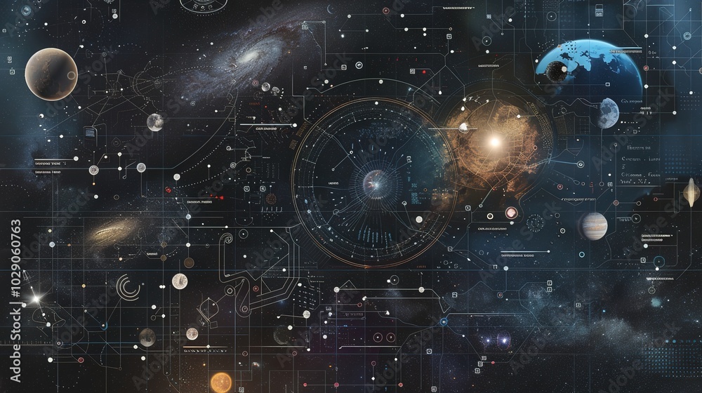 Future Universe Concept Map - a visionary and imaginative visual. The ...