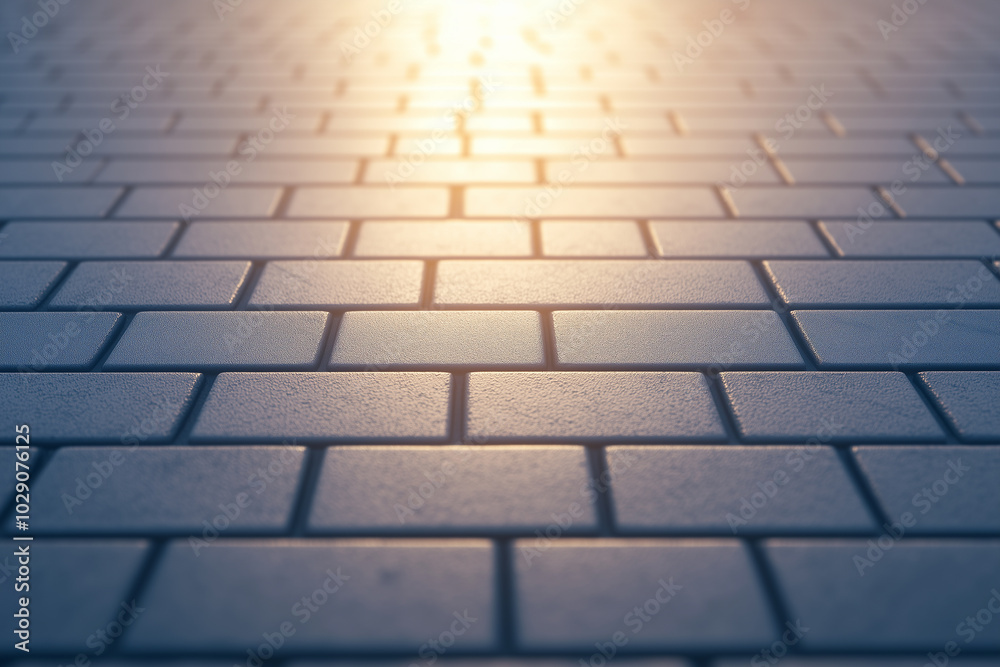 tiled path surface, featuring rectangular tiles arranged in a grid ...