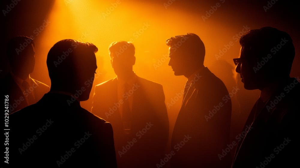 Intrigue and Deceit: Secret Whisperings in Dimly Lit Bar with Cinematic ...