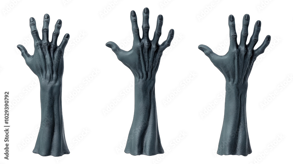 Ghostly Hands Reaching From the Ground in a Dark and Eerie Collection ...
