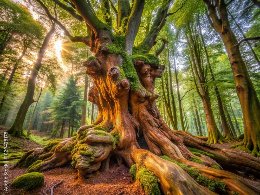 Long Exposure of Unique Tree Burls: Nature's Deformed Growth Patterns ...