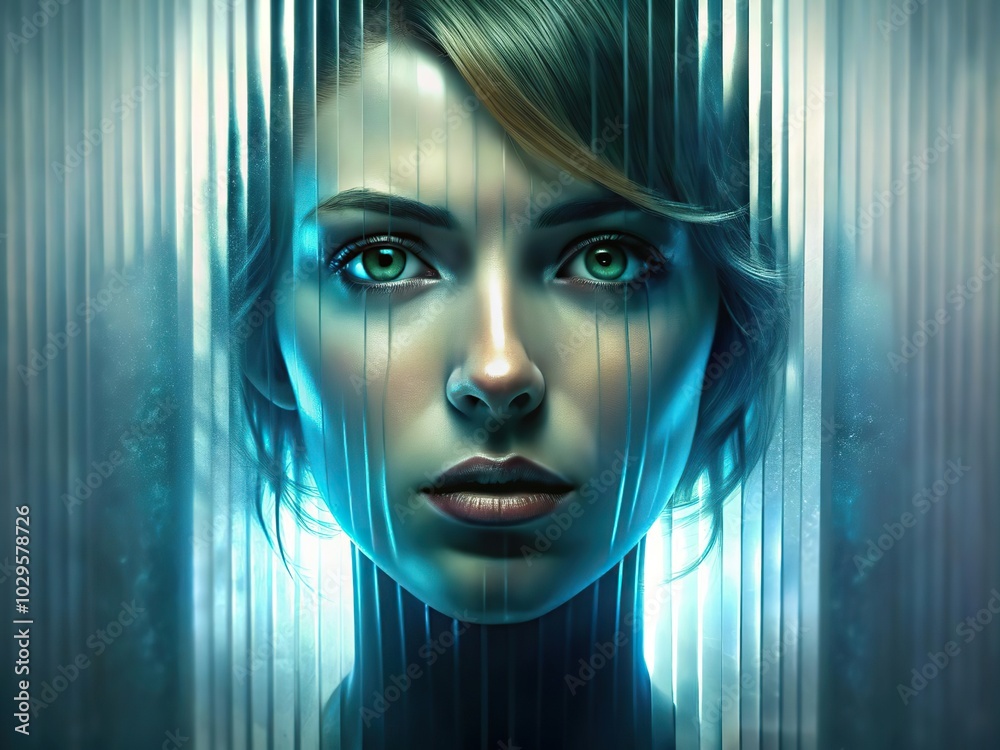 Split personality disorder. Concept of advertising mental health ...