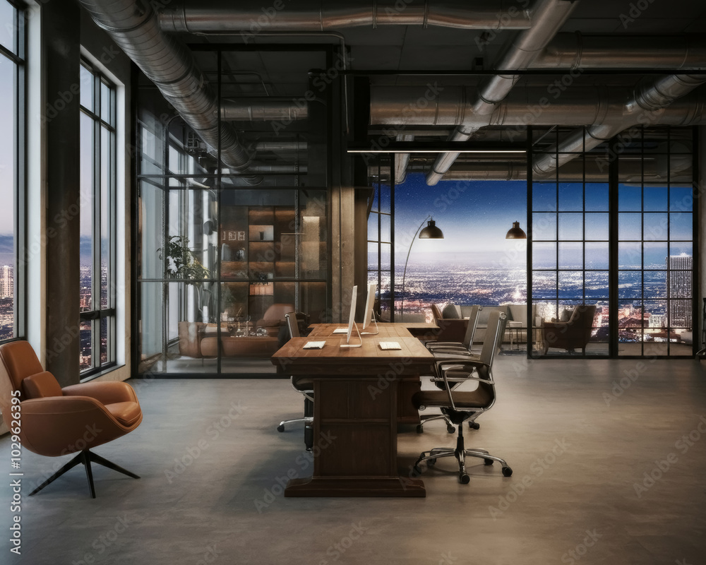 Luxury office interior, high-class and luxurious modern office, simple ...