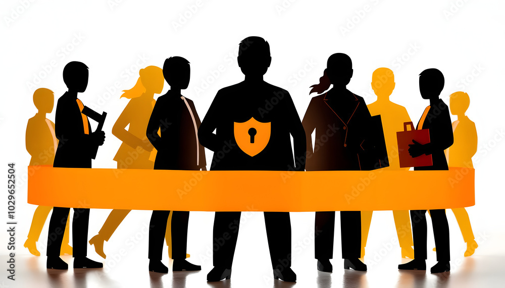 Protect people from risks and danger. Team protection and support ...