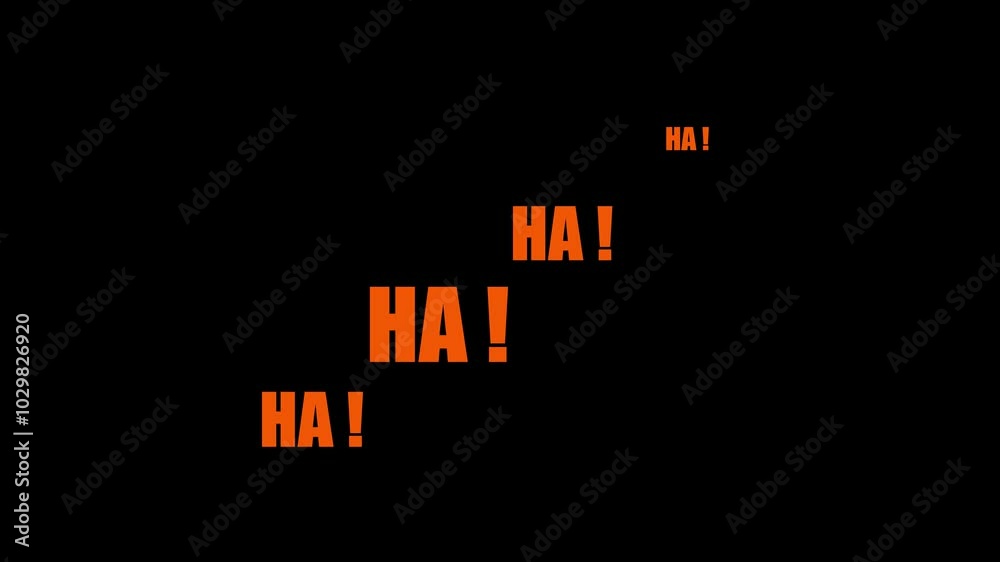 Hahaha text speech expression letters laugh symbol text animation on ...