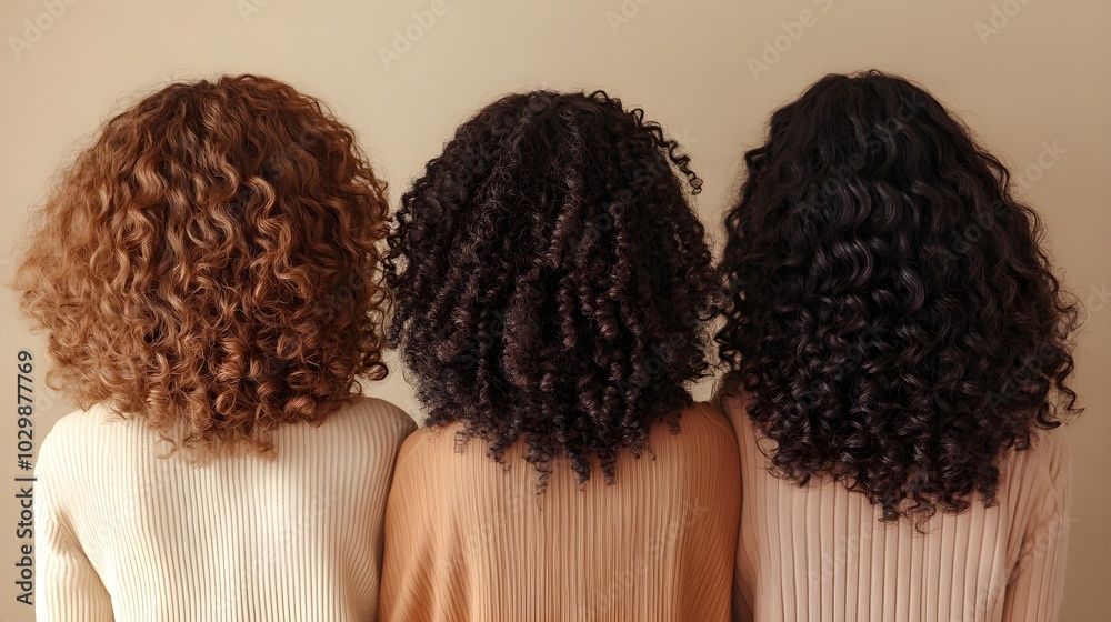 Step-by-step guide showing the transformation of curly hair with honey ...