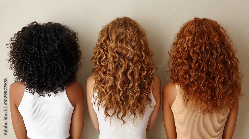 Gallery displaying different curly hair types before and after honey ...