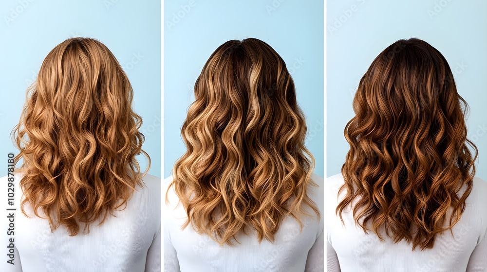 Curly hair gallery with honey application effects, before-and-after ...