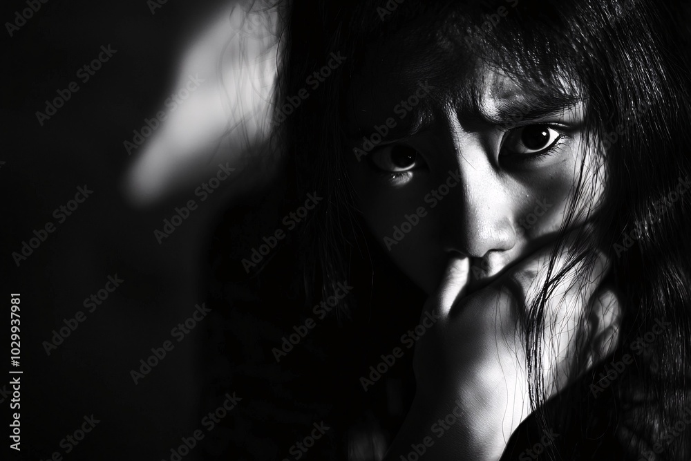 A striking image captures the intense fear etched on faces confronting ...