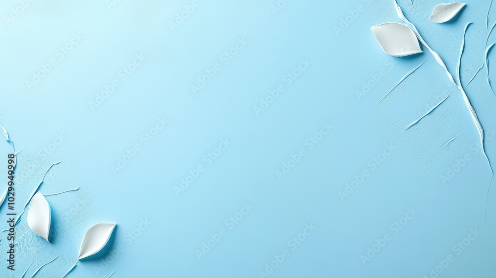 Minimalist light blue color background with a sleek, professional ...