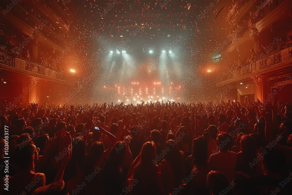 Stage, club, party, night club, show. The night club on the stage has ...