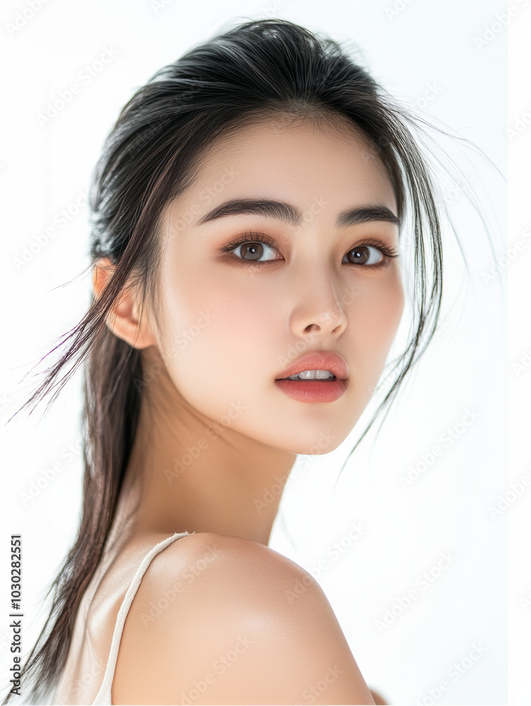 stunning photoshoot of Asian model showcasing fresh and radiant look ...