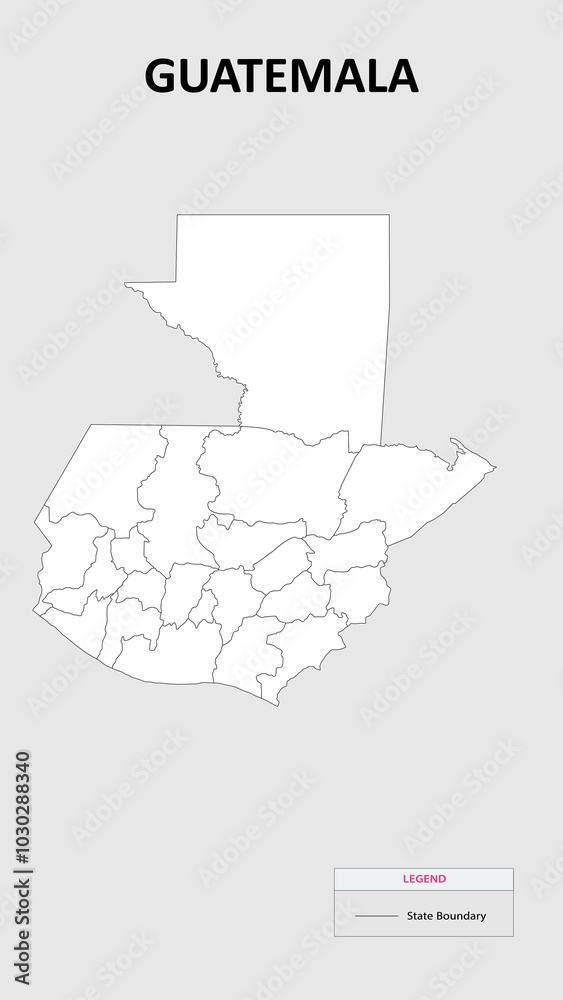 Guatemala Map. State map of Guatemala. Administrative map of Guatemala ...