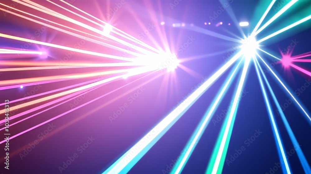 Bright flashing lights, lasers cutting through the air, a stage waiting ...