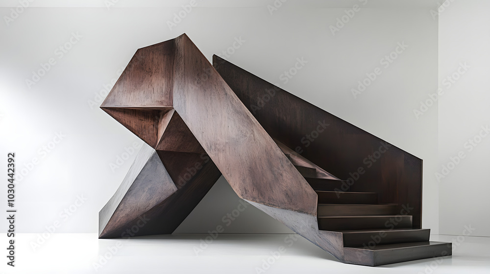 Elegance in Simplicity: An Angular Staircase as a Modern Architectural ...