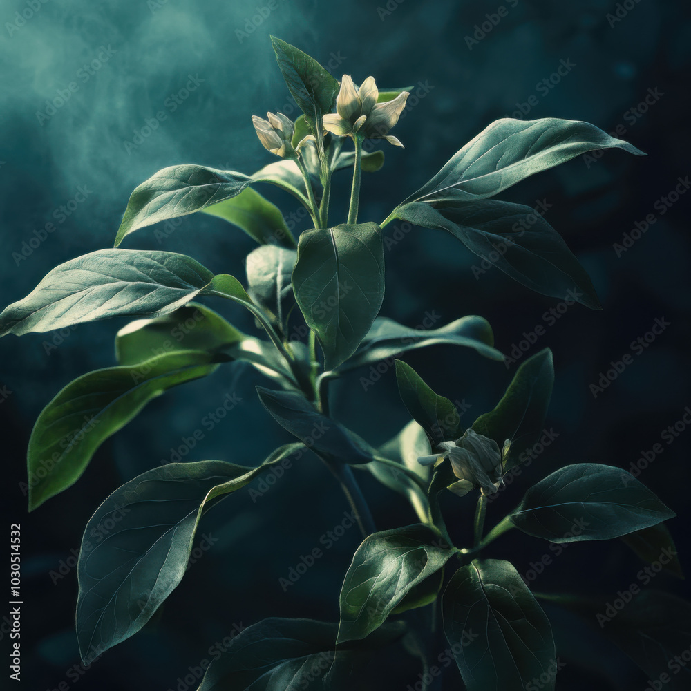 Flemish ashwagandha root, Medicinal Herb Plant, also known as Withania ...