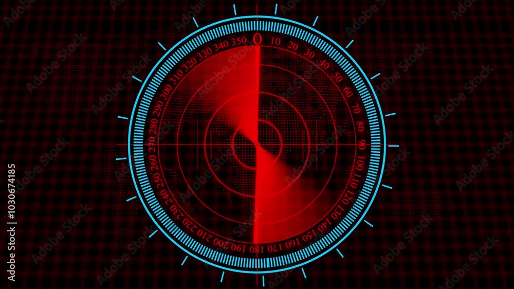 Animated radar screen. Minimalistic radar screen with scanning. radar ...