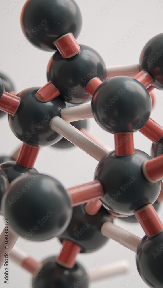 Foto de Molecular structure of propylene glycol E1520 visualized as a ...