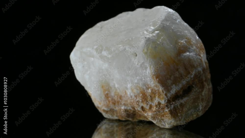 Alabaster (form of gypsum - hydrous sulfate of calcium) mineral sample ...