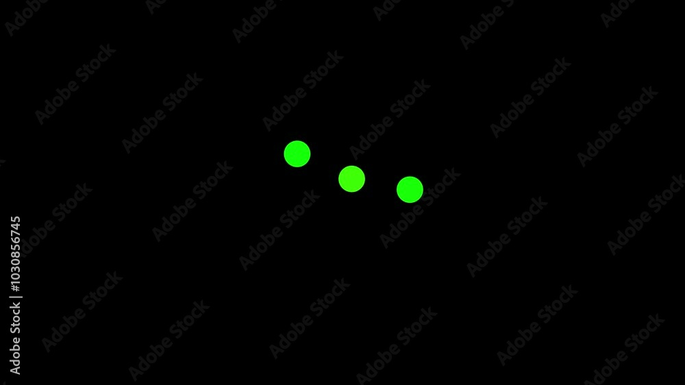 Three Red Dots Typing loading dots on transparent background .Loading ...