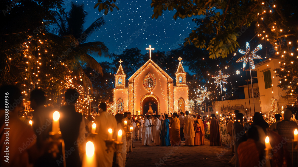 Christmas celebrations across India at midnight, churches sparkling ...