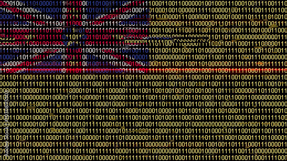Binary code on flag of Niue. Program source code or Hacker concept on ... Binary code on flag of Niue. Program source code or Hacker concept on ...