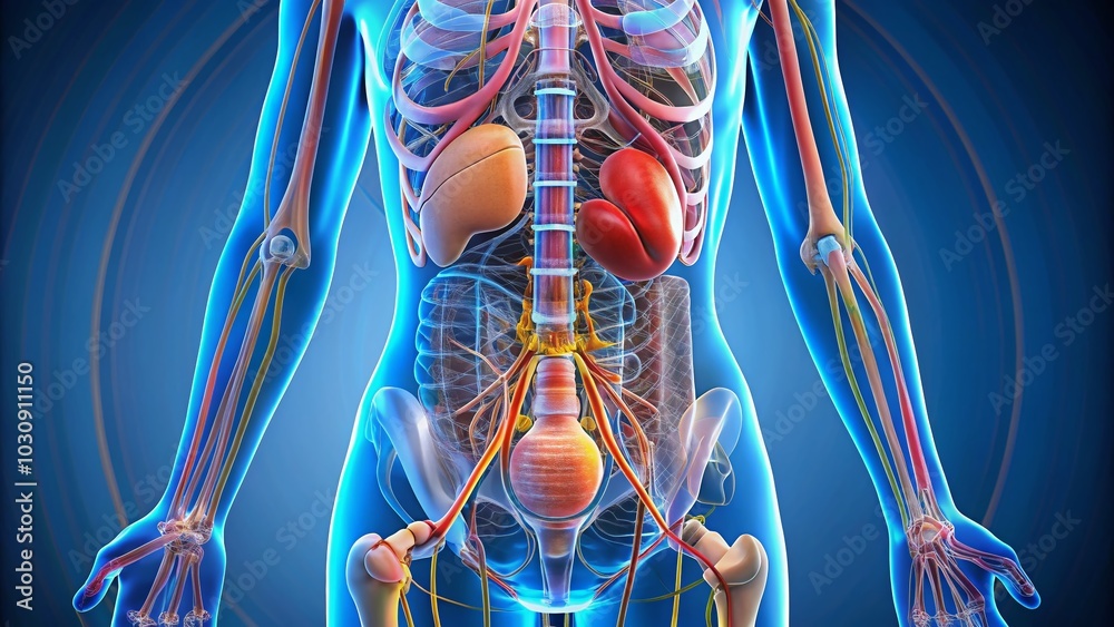 Detailed Diagram of Female Urinary System Anatomy for Educational ...