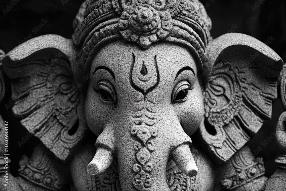 Ganesh. Indian Culture and Religion: Hindu God Statue in an Artistic ...