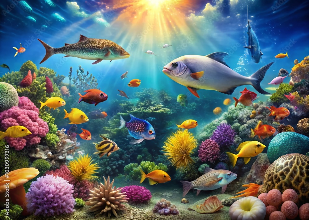 Exploring the Marine Ecosystem Food Chain: A Visual Guide to Ocean Life ...