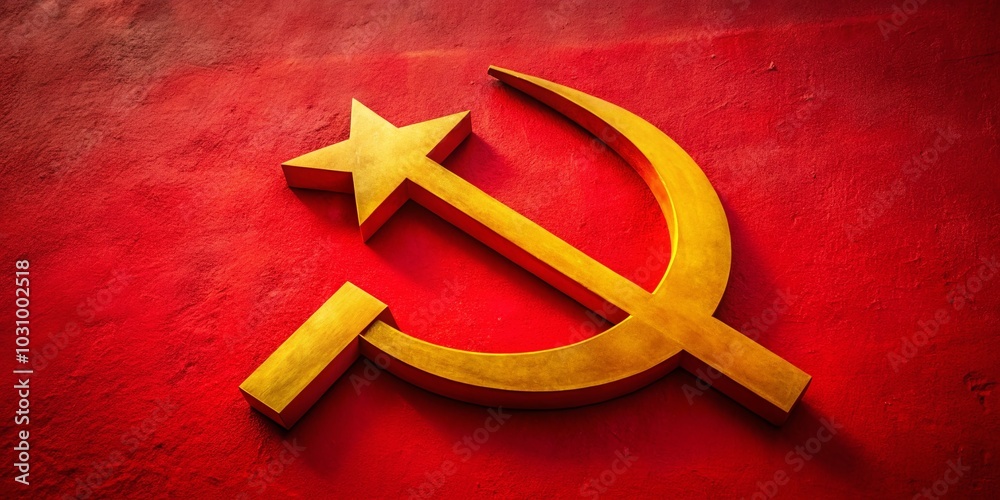 Iconic Communism Sign Symbolizing Revolutionary Ideals and Historical ...