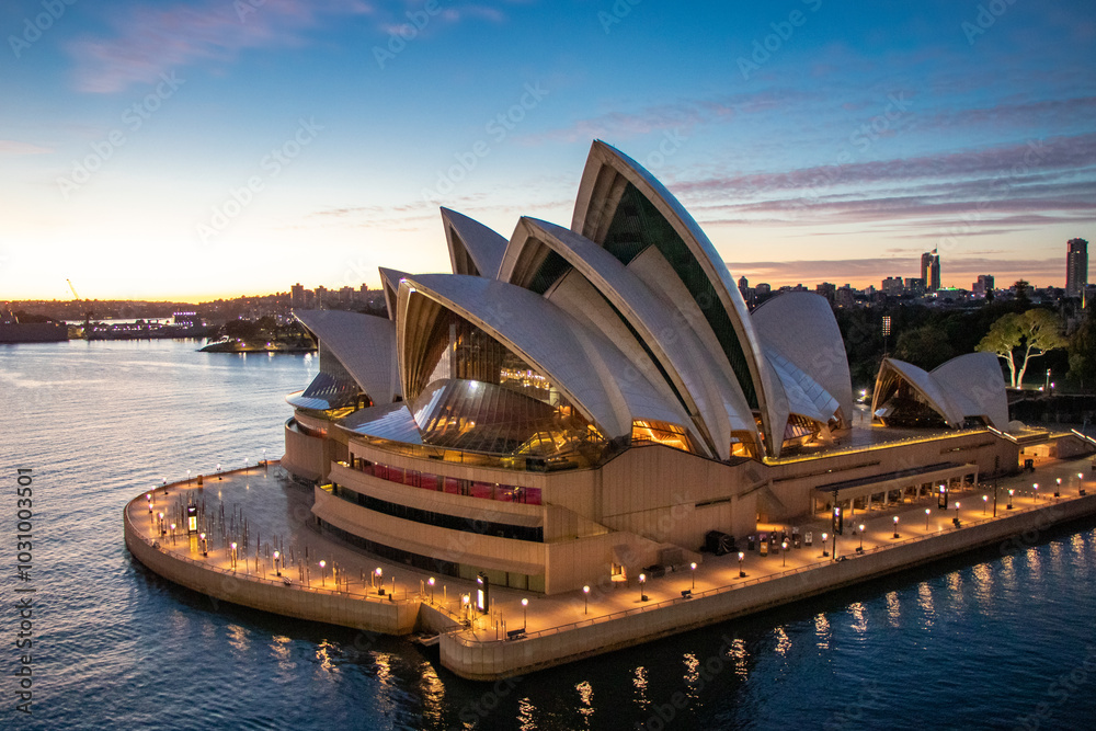 The Sydney Opera House, considered to be one of Australia's most famous ...
