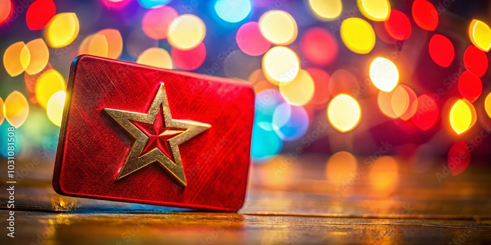 Vintage Communist Party Membership Card with Red Star Symbol and Hammer ...