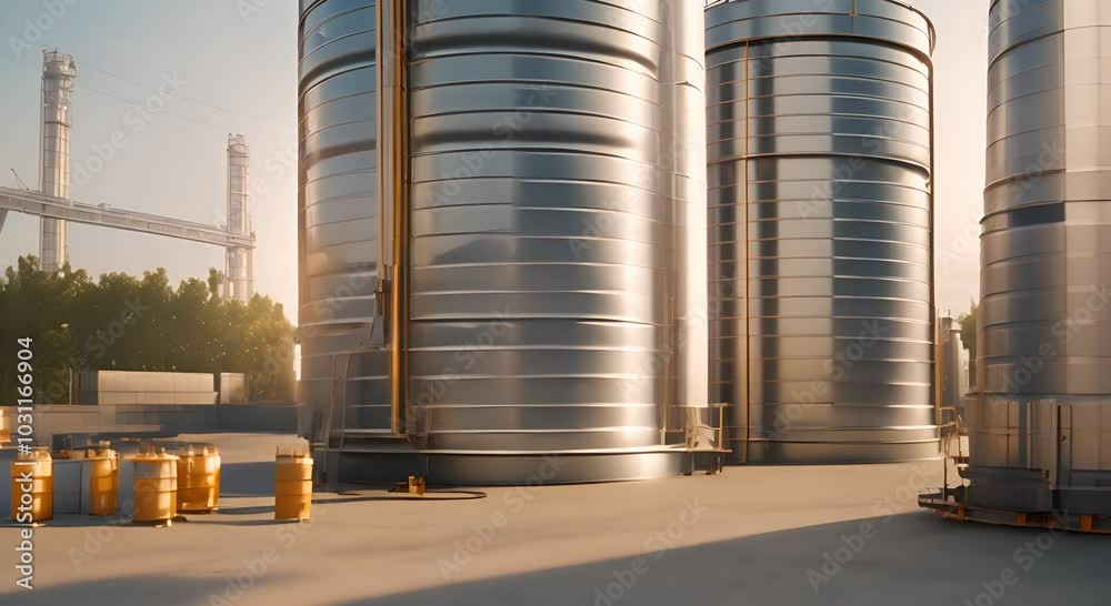 Large storage tanks for petrochemical products Steel tanks for long ...
