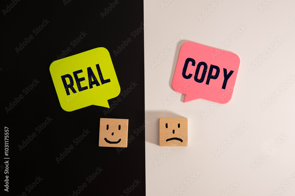 Poster Real or fake symbol – Wall Art | UkPosters