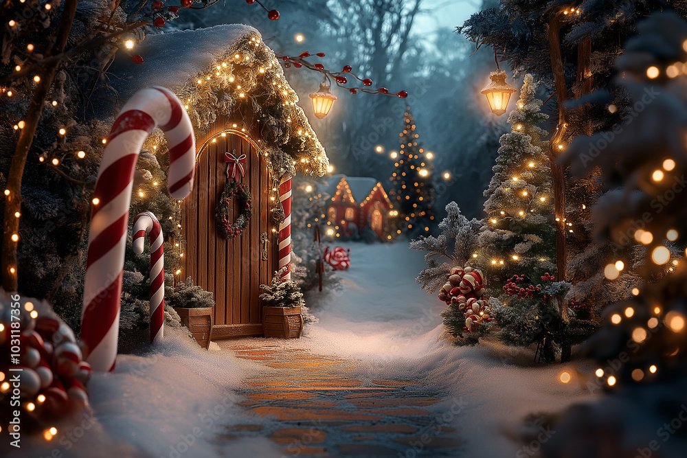 Magical Christmas digital backdrop for photography Stock Photo | Adobe ...
