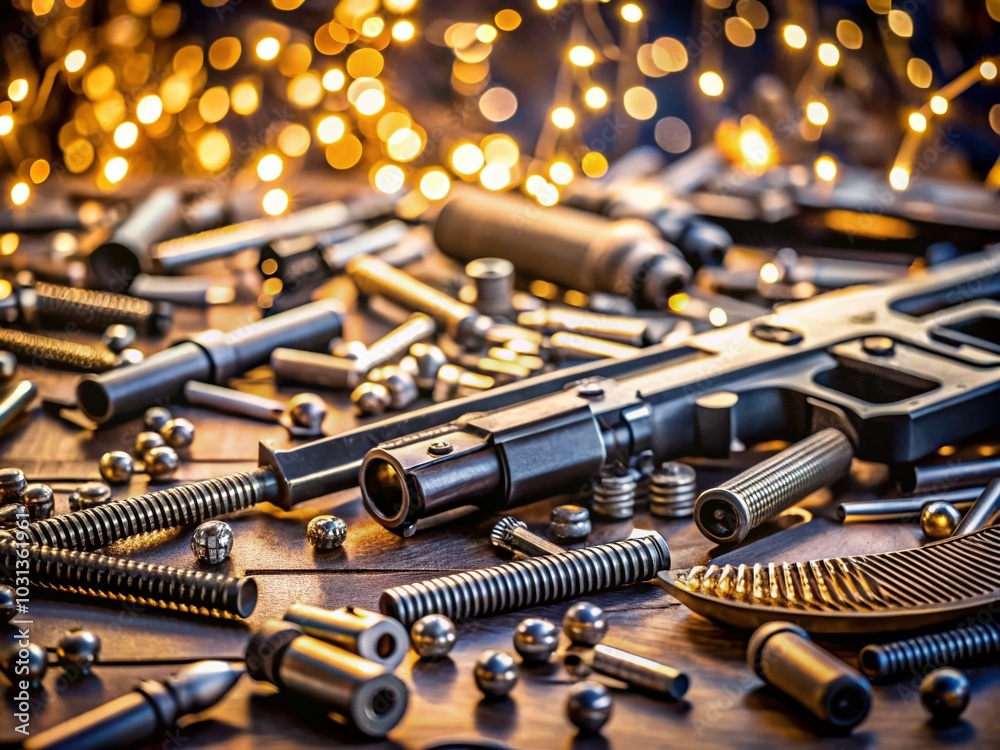 Disassembled Firearms for Cleaning with Bokeh Effect – A Detailed Look ...
