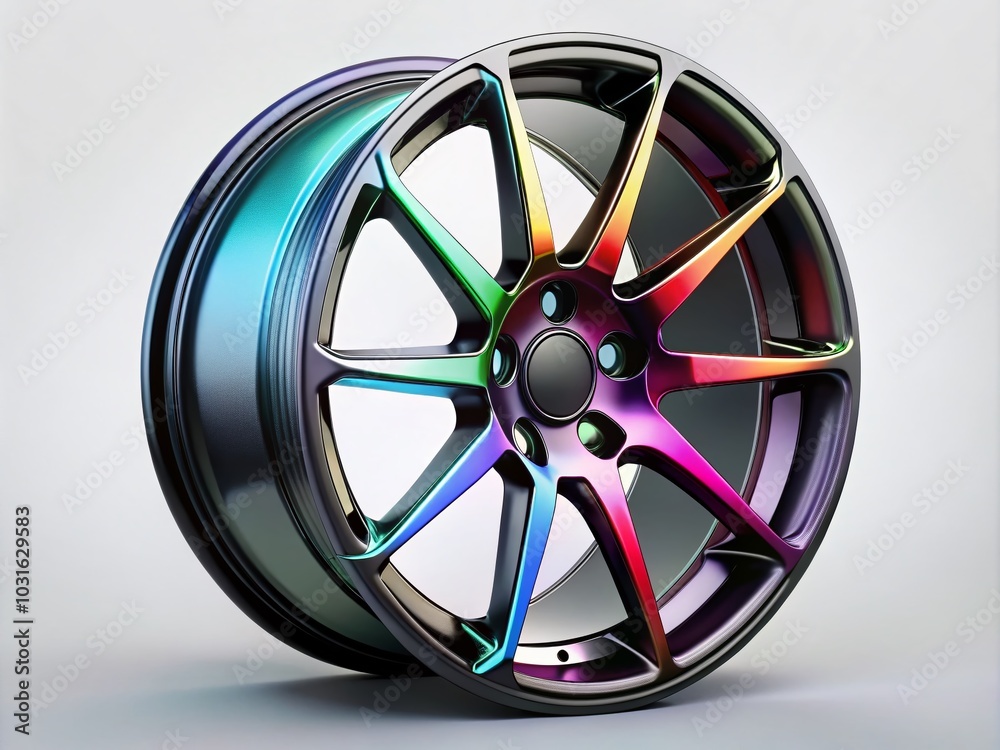 Stunning 8 Spoke Wheel Rim Design in Black and Gradient Finish for ...