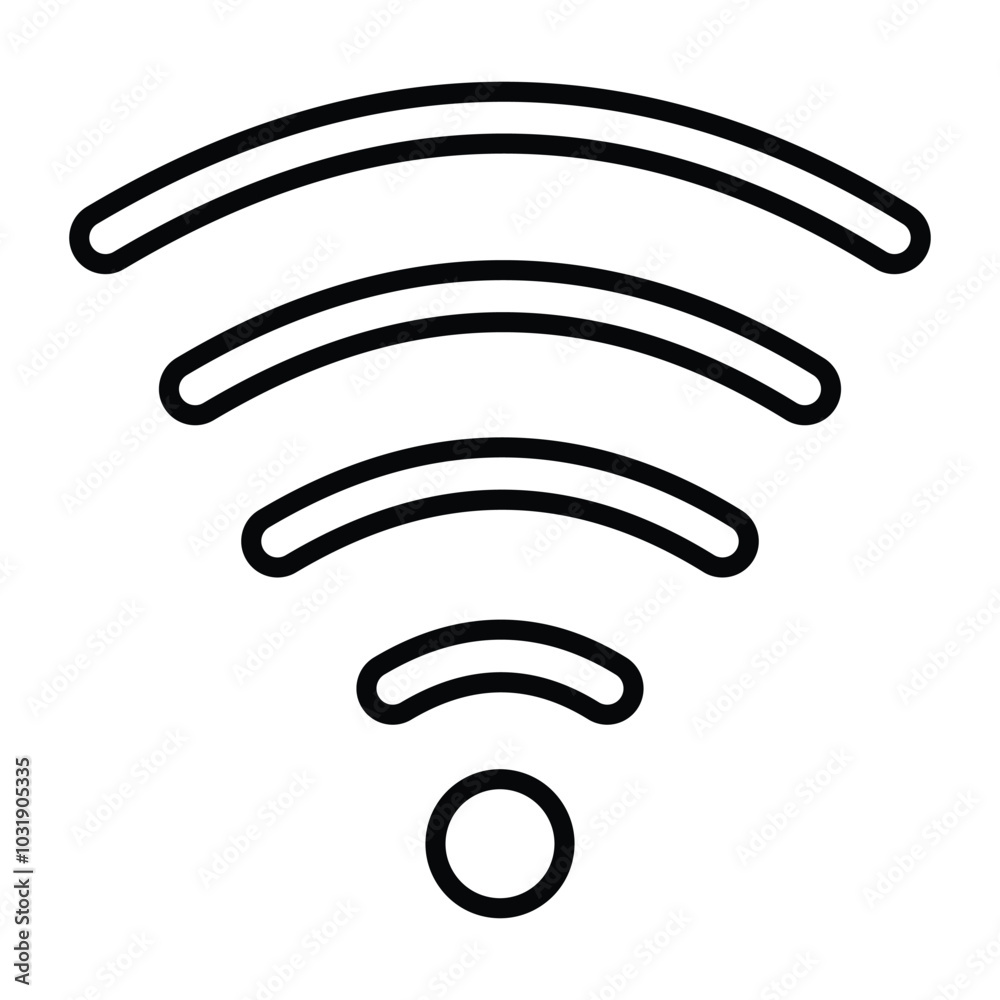 Vetor de wi-fi icon. Wi-Fi network connection symbol for app, Wi-Fi ...