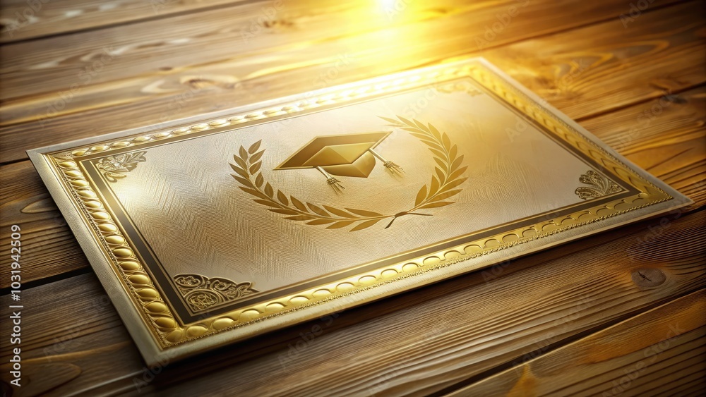 Elegant Modern Gold Certificate Template Design for Award and Diploma ...