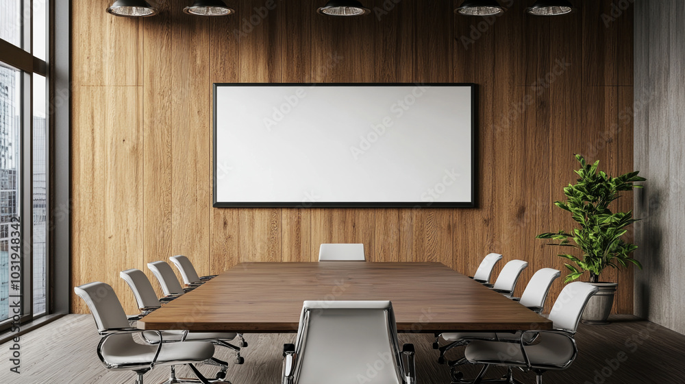 Conference room Office meeting room presentation style Modern sized ...