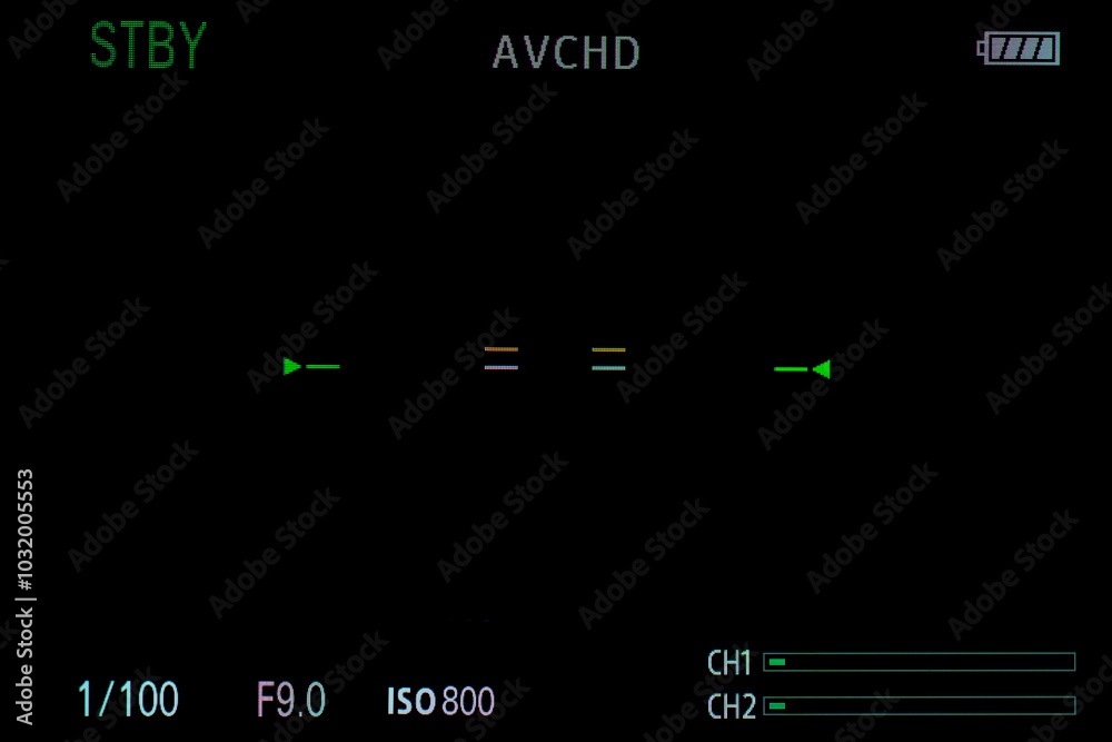 Camera recording screen overlay with alpha channel. Dslr camera frame ...