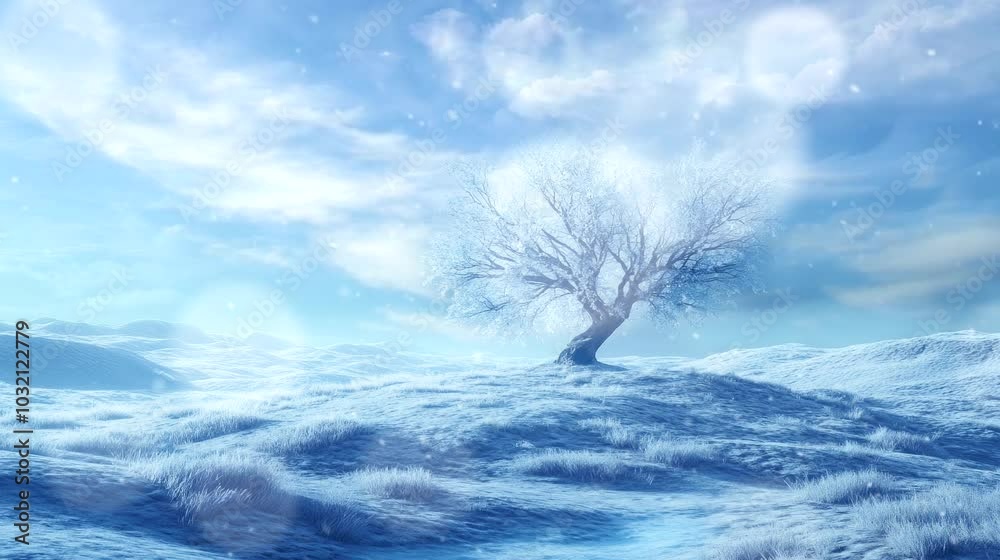a frozen/arctic natural landscape in a cinematic style., concept art of ...